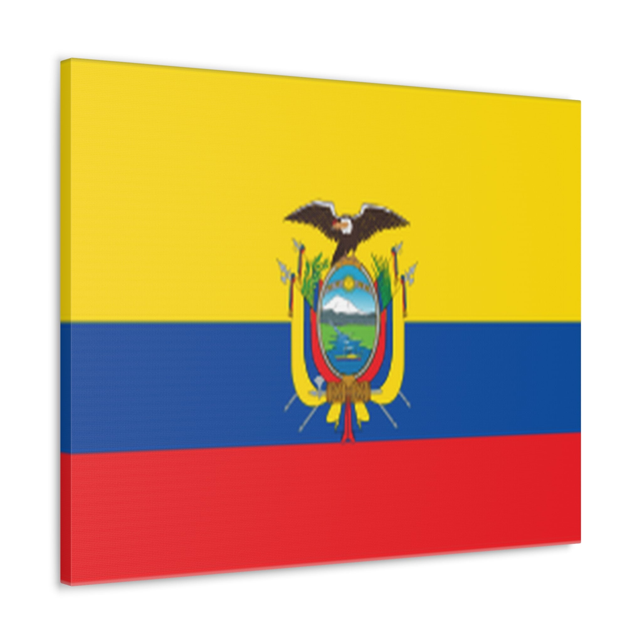 Ecuador Country Flag Canvas Vibrant Wall Art Unframed Home Decor ...