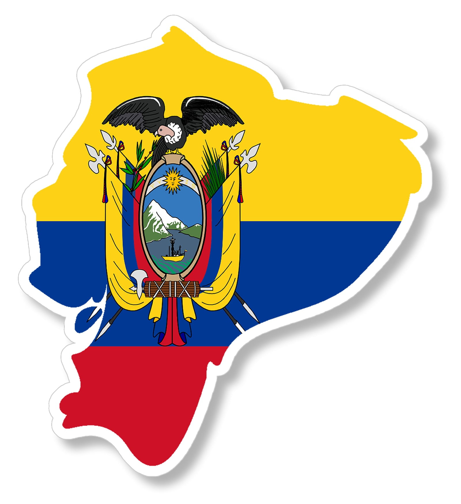 Ecuador Country Flag Ecuadorian Car Truck Window B - Walmart.com
