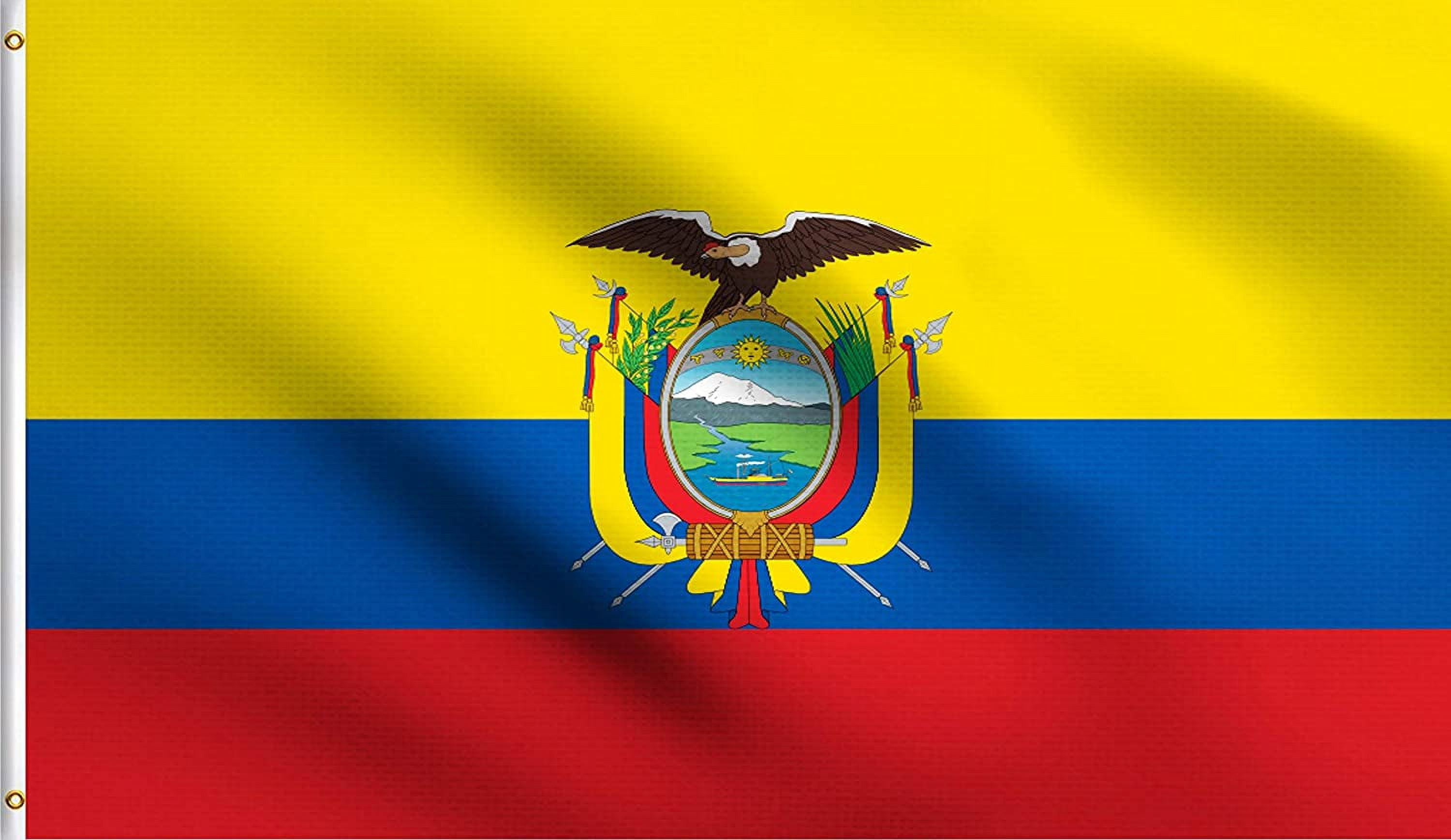 Ecuador Ecuadoran National Flag 2X3 ft ,100% Polyester Flag UV ...