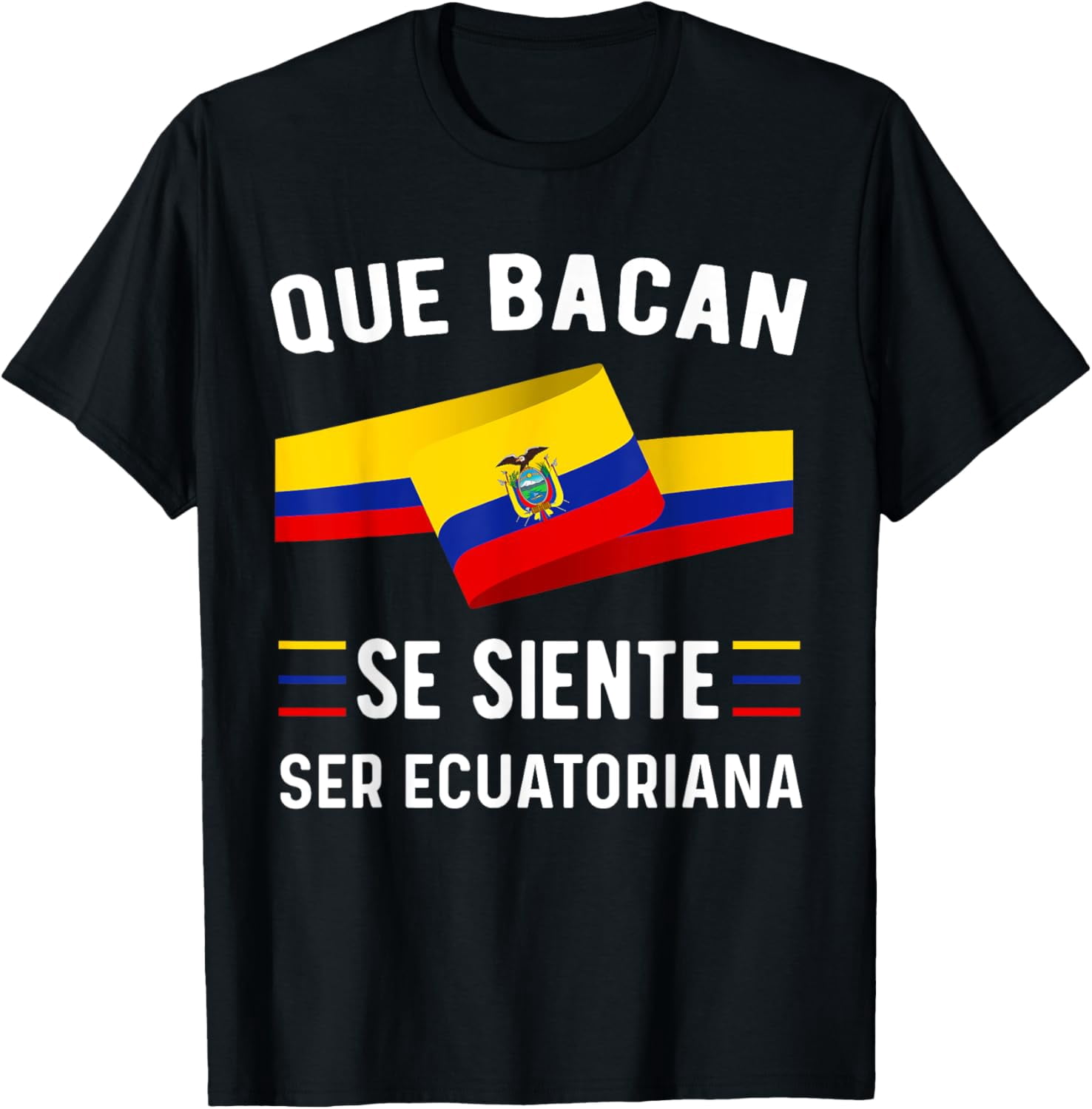 Ecuador Ecuadorian Flag Camiseta De Ecuatoriana Mujer Women T-Shirt ...