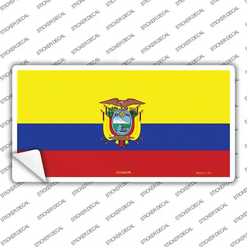 Ecuador Flag Novelty Sticker Decal Medium - Walmart.com