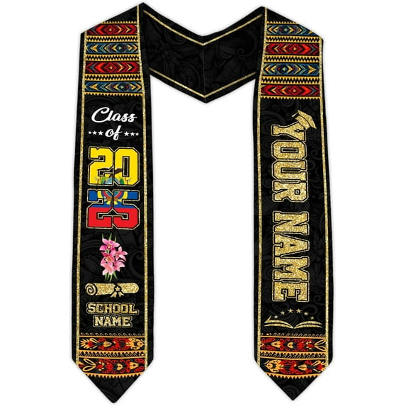 Ecuador Graduation Stole, Ecuadorians American Flag Graduation Sash ...