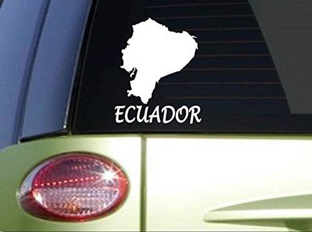 Ecuador *I117* 7" Sticker decal country flag island - Walmart.com