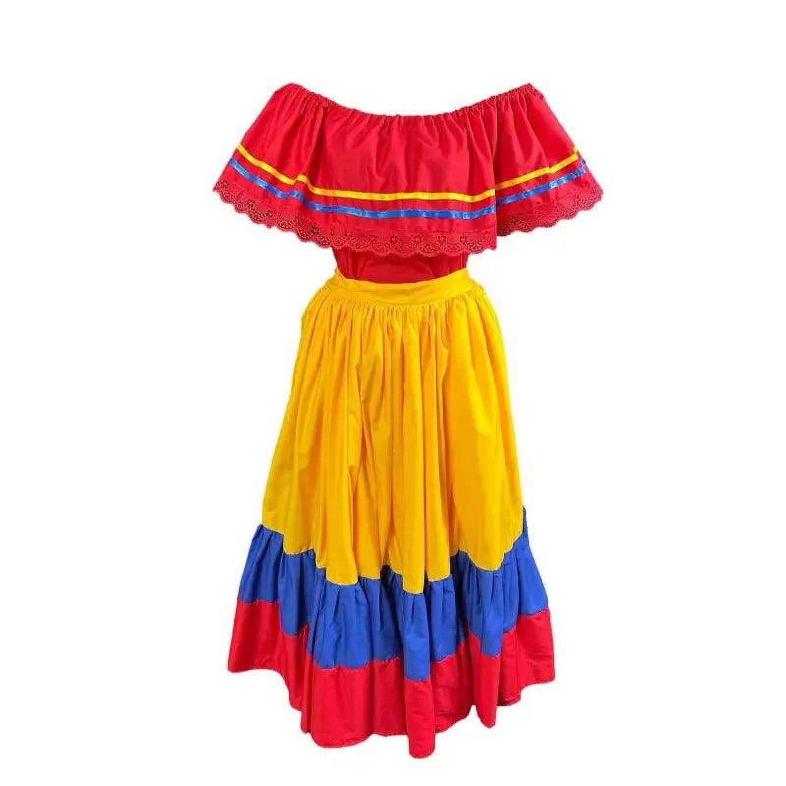 Ecuador Traditional Dress - Wide with Blouse and Skirt - Walmart.com