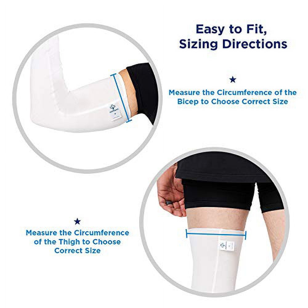Eczema & Psoriasis Itch Relief - Arm & Leg Sleeve - Moderate & Severe ...