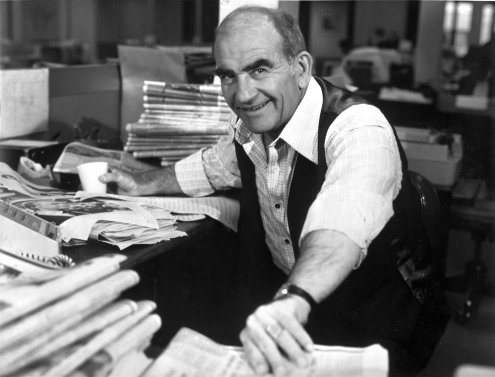 Ed Asner at a desk Photo Print (24 x 30) - Walmart.com