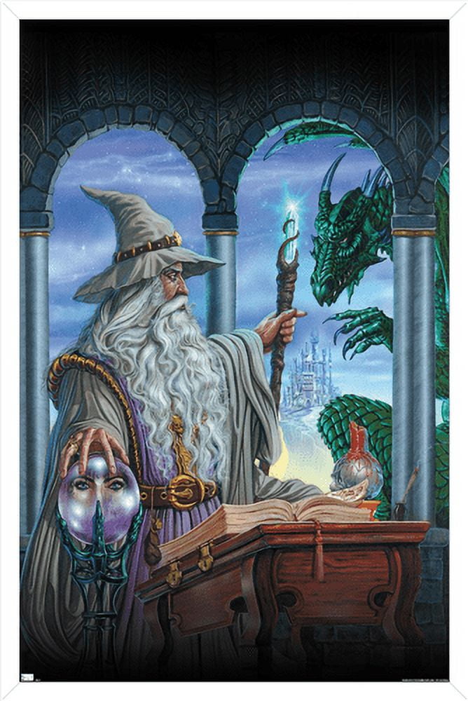 Ed Beard Jr - Wizards Emissary Wall Poster, 22.375" x 34", Framed ...