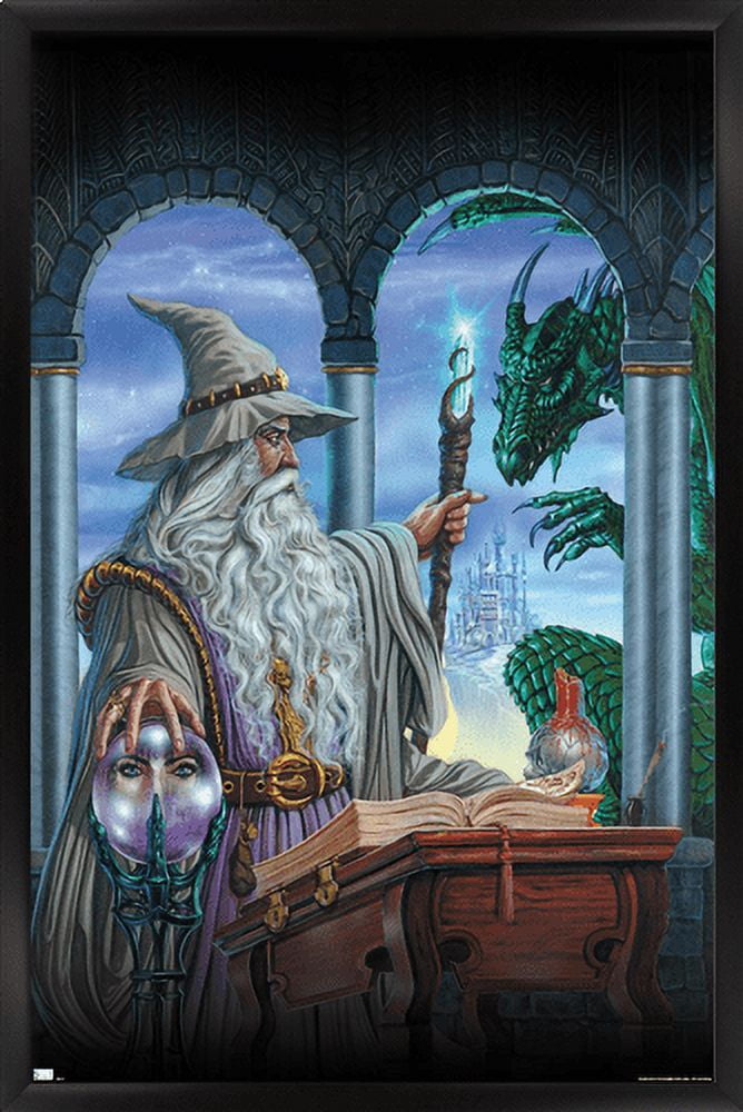 Ed Beard Jr - Wizards Emissary Wall Poster, 22.375" x 34", Framed ...