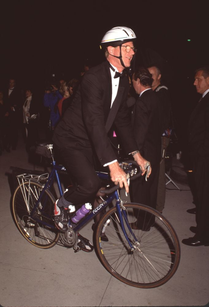 Ed Begley Jr. Riding Bike In Tuxedo At Vanity Fair Oscar Party Photo Print (8 x 10) - Item ...