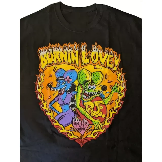 Ed Big Daddy Roth Rat Fink Burnin' Love Hot Cotton Unisex S To 5Xl T-Shirt Hot Trending Shirt ...
