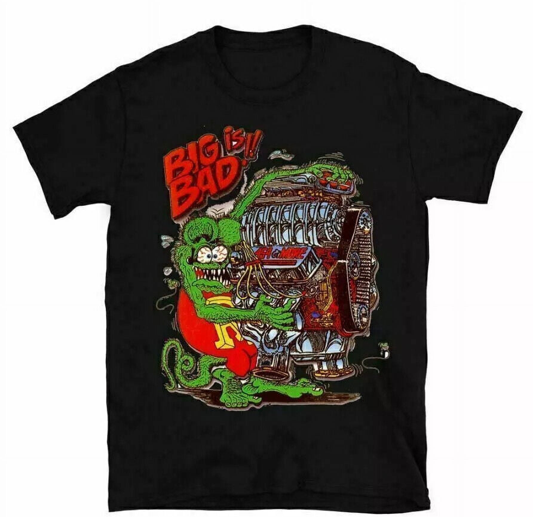 Ed Big Daddy Roth Rat Fink Outrageous Hot Rod Unisex T Shirt Black ...
