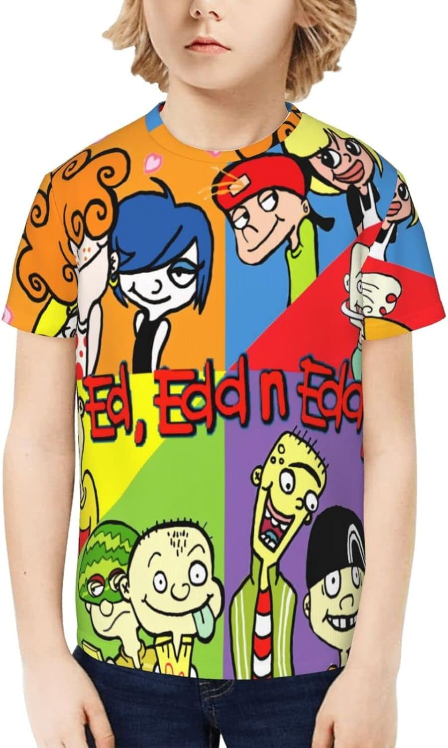 Ed, EDD Anime N Eddy T-Shirt Short Sleeve 3D Printed Tee Teen Boys ...