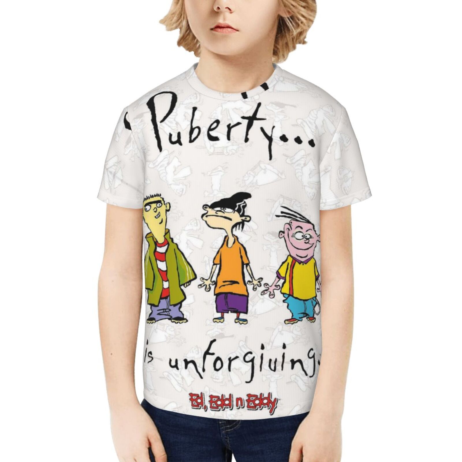 Ed,Edd N Eddy Cartoon Teenage T-Shirt Kids Shirts Summer Round Neck ...