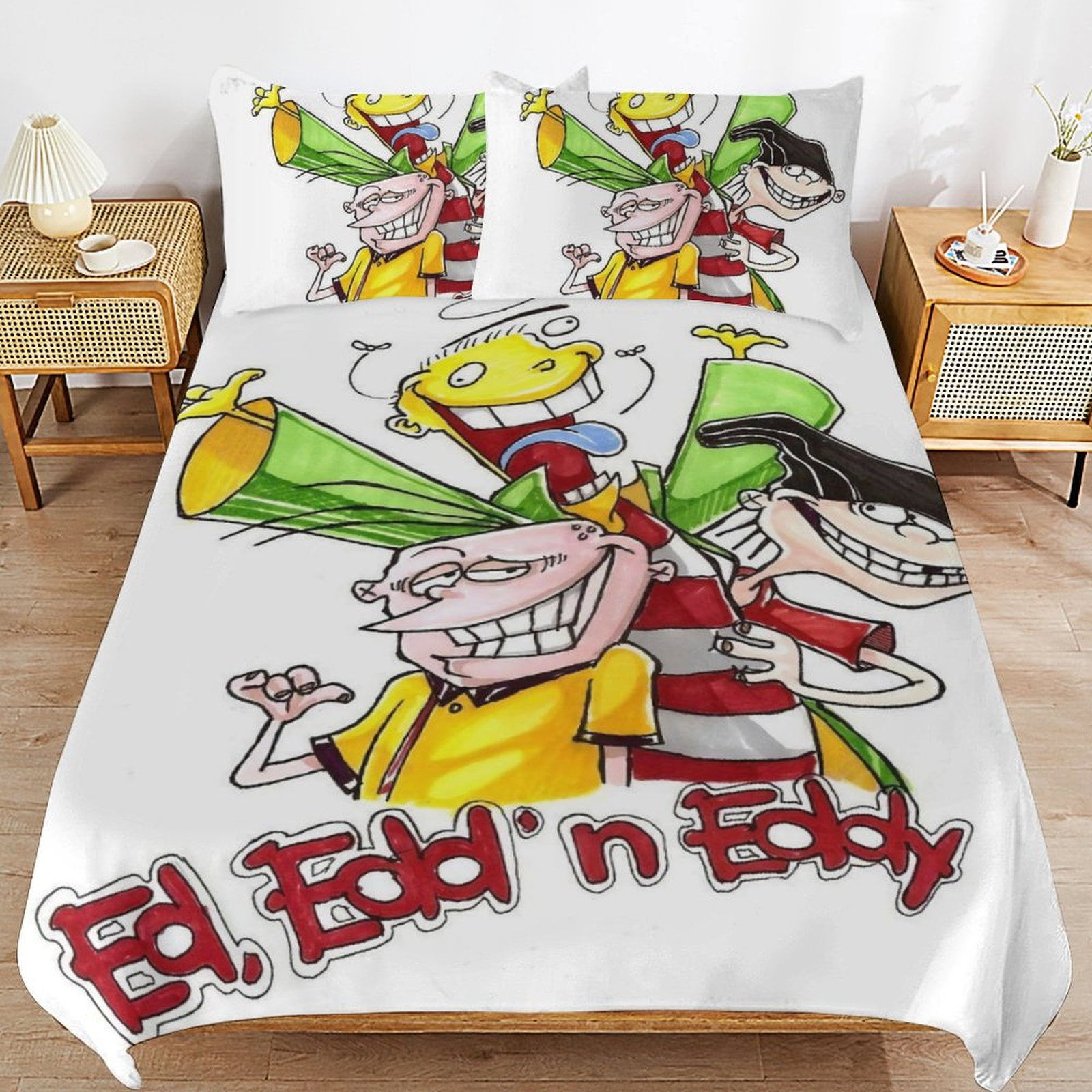 Ed Edd N Eddy Duvet Cover Set 3 Pieces, Ultra Soft Comfortable Graphics ...