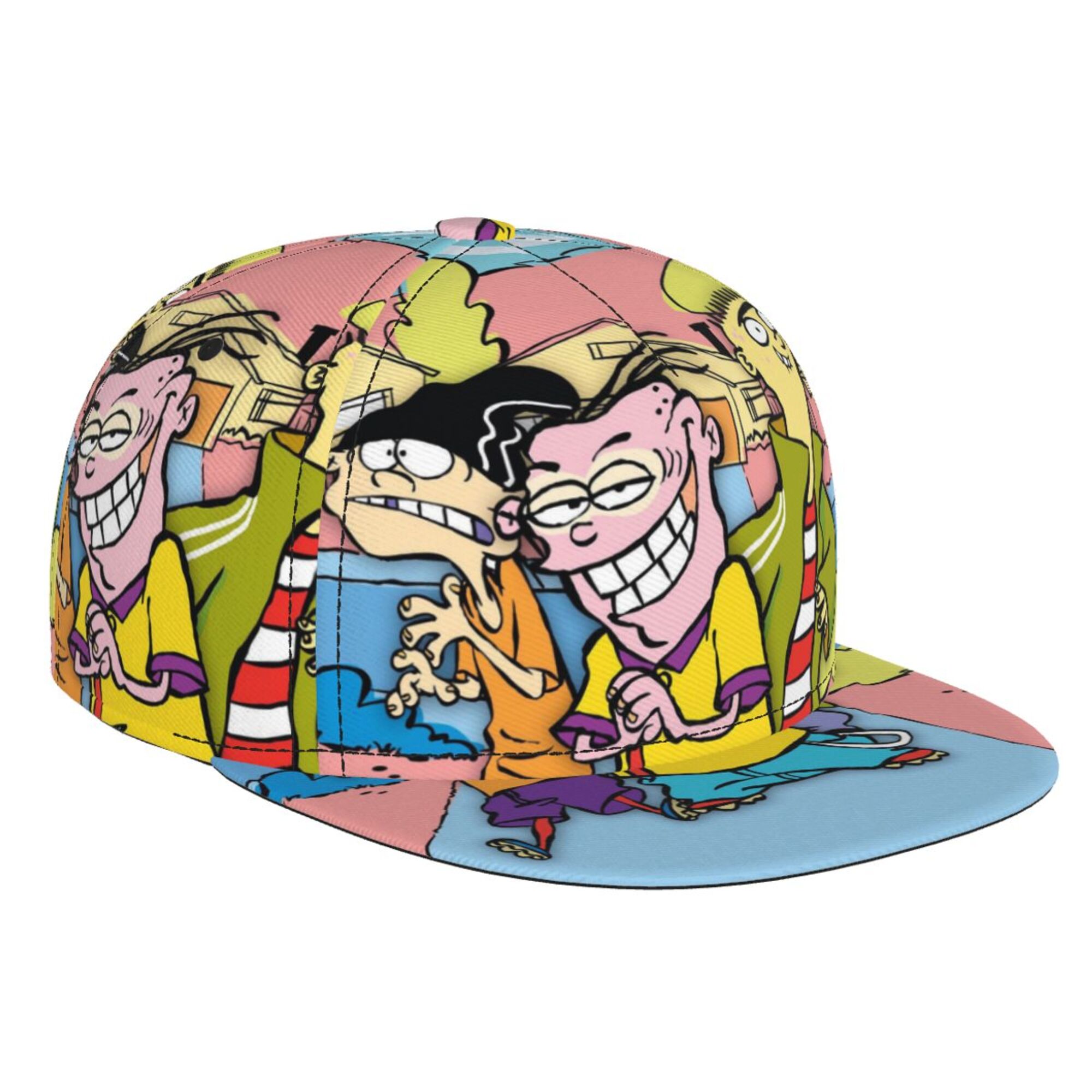 Ed, Edd n Eddy Brim Bill Baseball Cap Adjustable Snapback Hat Hip Hop ...