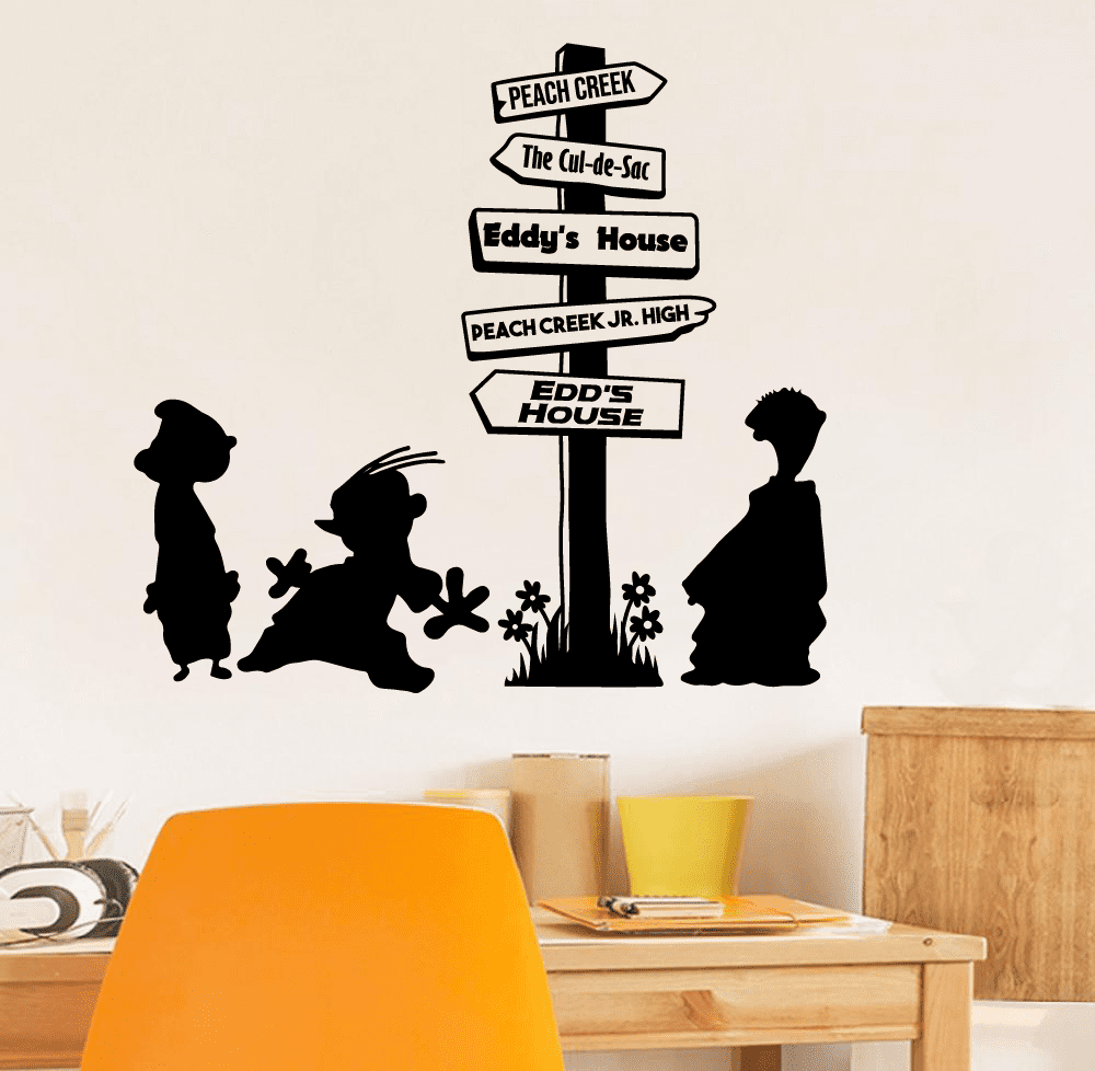 Ed Edd n Eddy Pathway Sign Signage Cartoon Cartoons Wall Sticker Art ...
