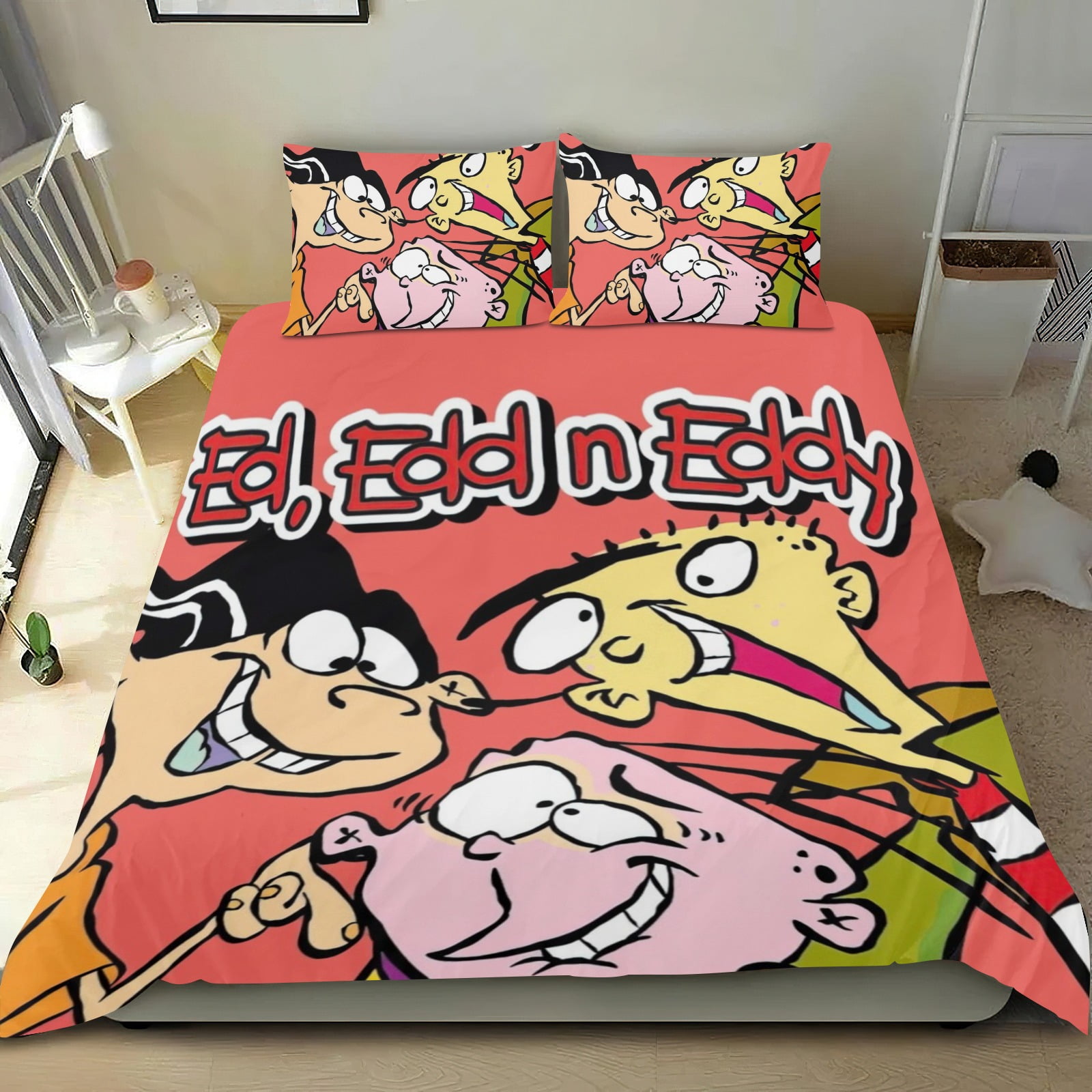 Ed, Edd n Eddy Themed Bed Sheet Set Three Piece Set 53x79 Inches ...