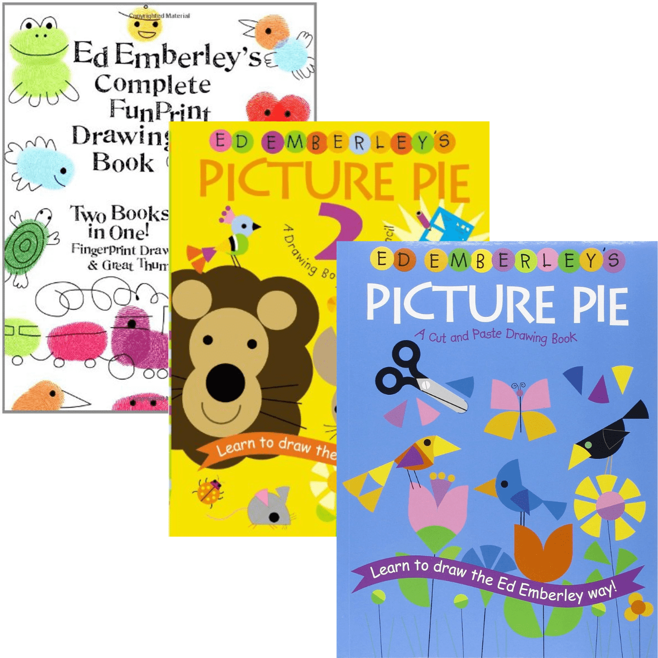 Ed Emberly Drawing Book Collection : Picture Pie Cut and Paste Drawing ...