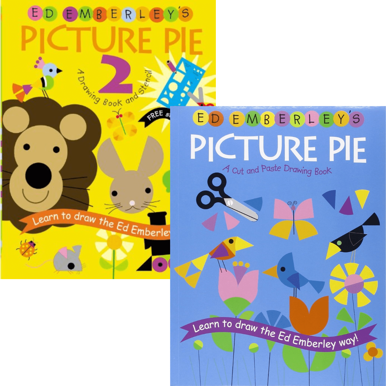 Ed Emberly's Picture Pie Set : Picture Pie Cut and Paste Drawing Book ...