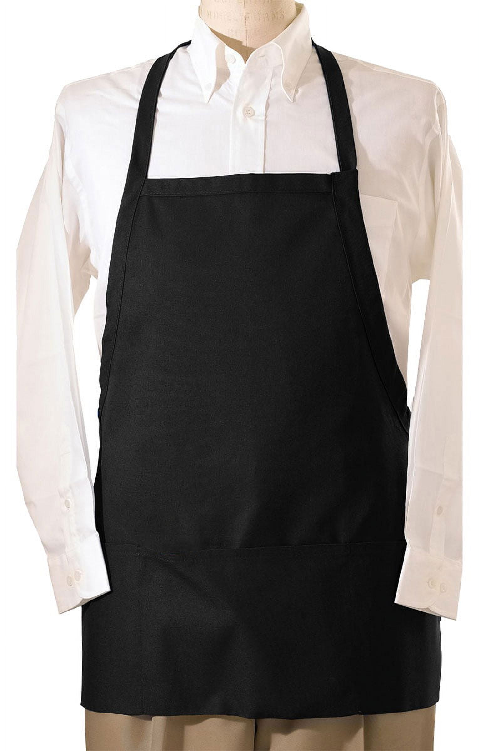 Ed Garments E-Z Slide Three Pocket Bib Apron, BLACK, One Size - Walmart.com
