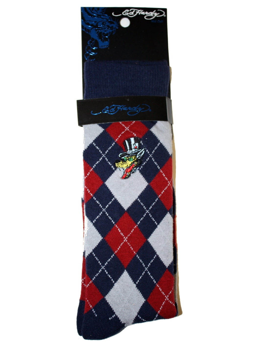 Ed Hardy Argyle Men's Crew Socks - Walmart.com