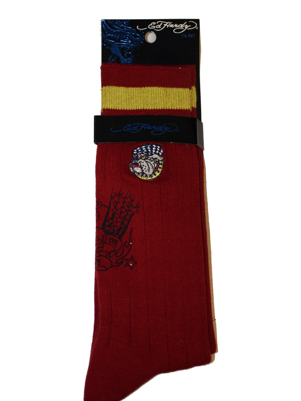 Ed Hardy Bulldog Men's Crew Socks - Walmart.com