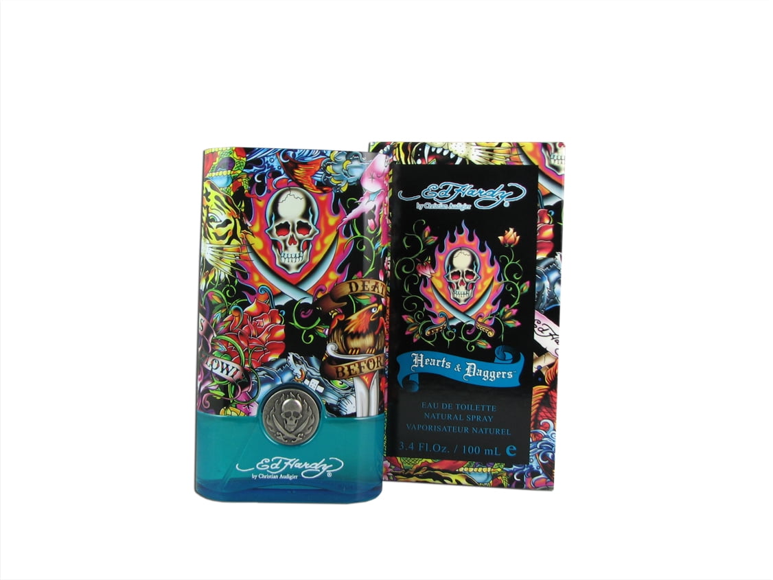 Ed Hardy Hearts & Daggers Men's Fragrance - 3.4 Oz Eau De Toilette ...