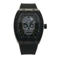 Ed Hardy Men's Black Silicone Strap Matte Black Analogue 50mm Watch ...