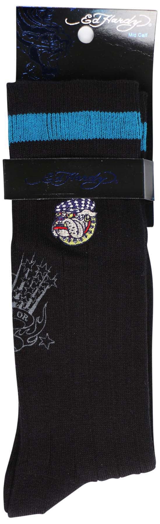 Ed Hardy Men's Bulldog Dress Socks-Black - Walmart.com