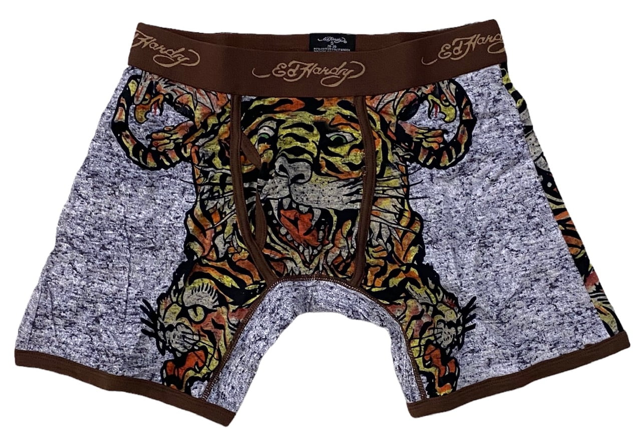 Ed Hardy Men's Tattoo Graphic Print Boxer Brief Underwear (Small (28-30 ...