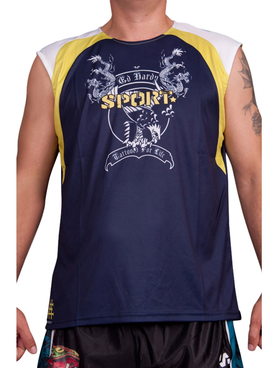 Ed Hardy Mens Eagle Dragon Sport Tank Top - Walmart Business Supplies