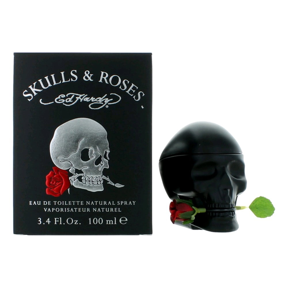 Ed Hardy Skulls and Roses by Christian Audigier, 3.4 oz Eau De Toilette ...
