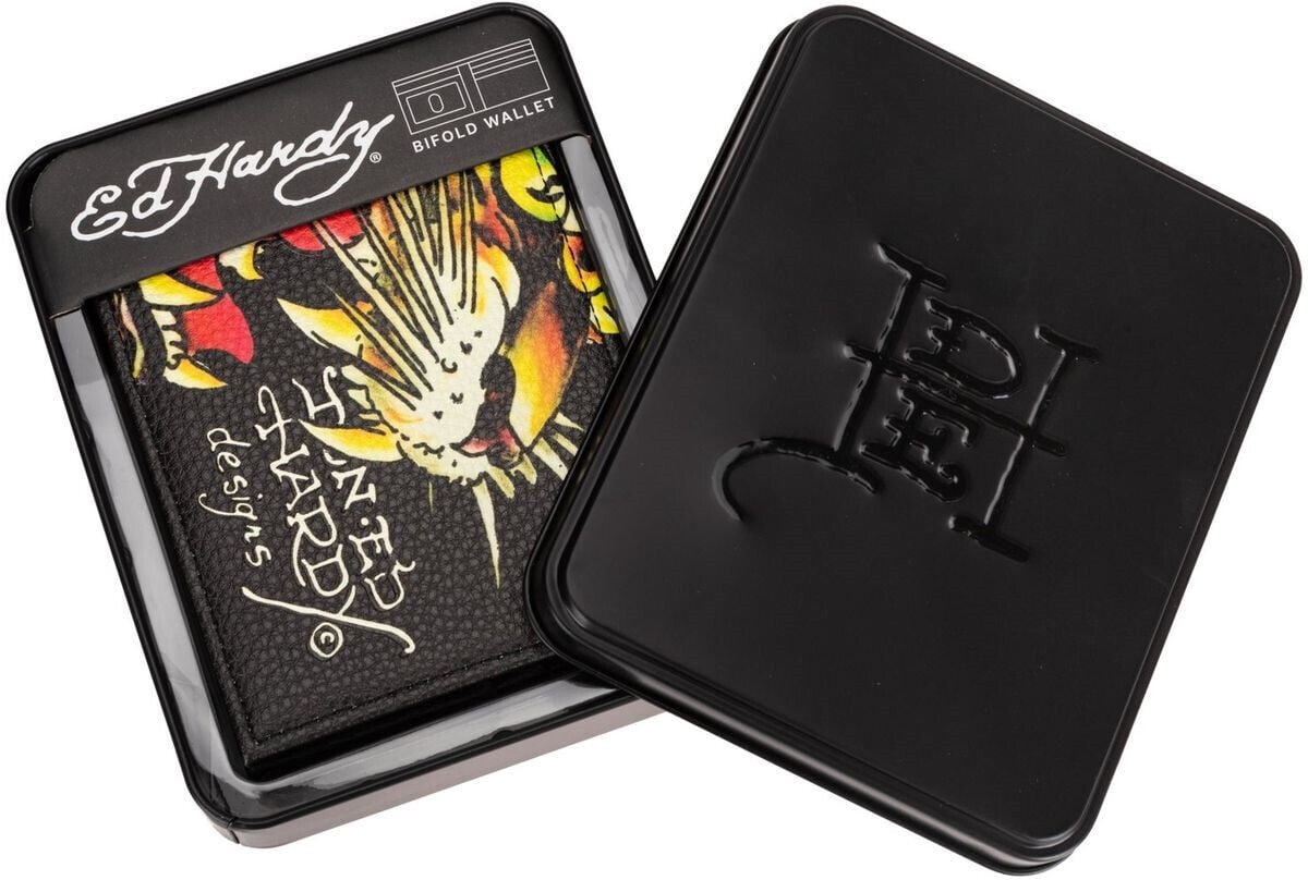 Ed Hardy Tiger Bifold Wallet - EH-WA16023AQ - Walmart.com