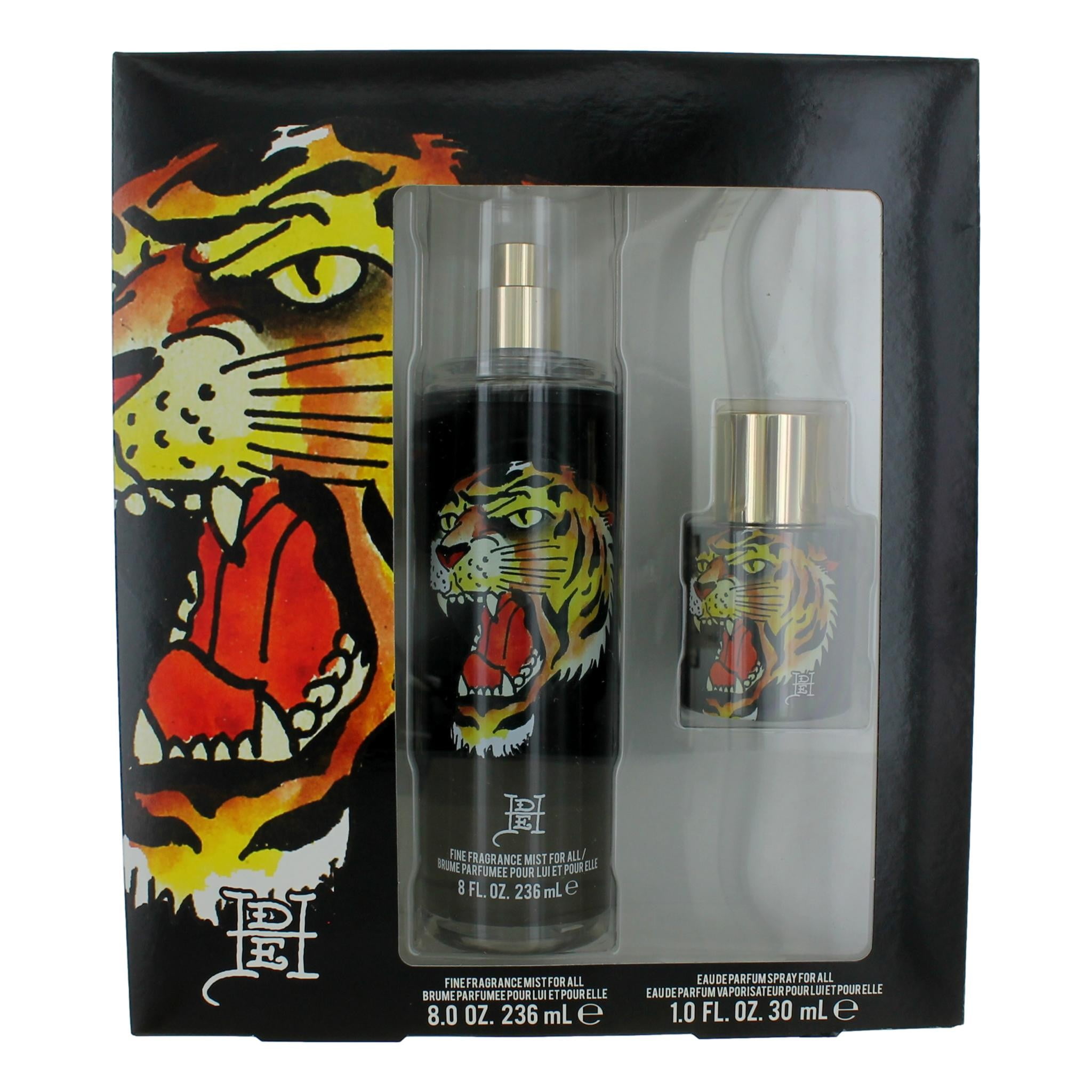 Ed Hardy Tiger Ink 2-Piece Gift Set, 1 oz Eau De Parfum + Body Mist ...