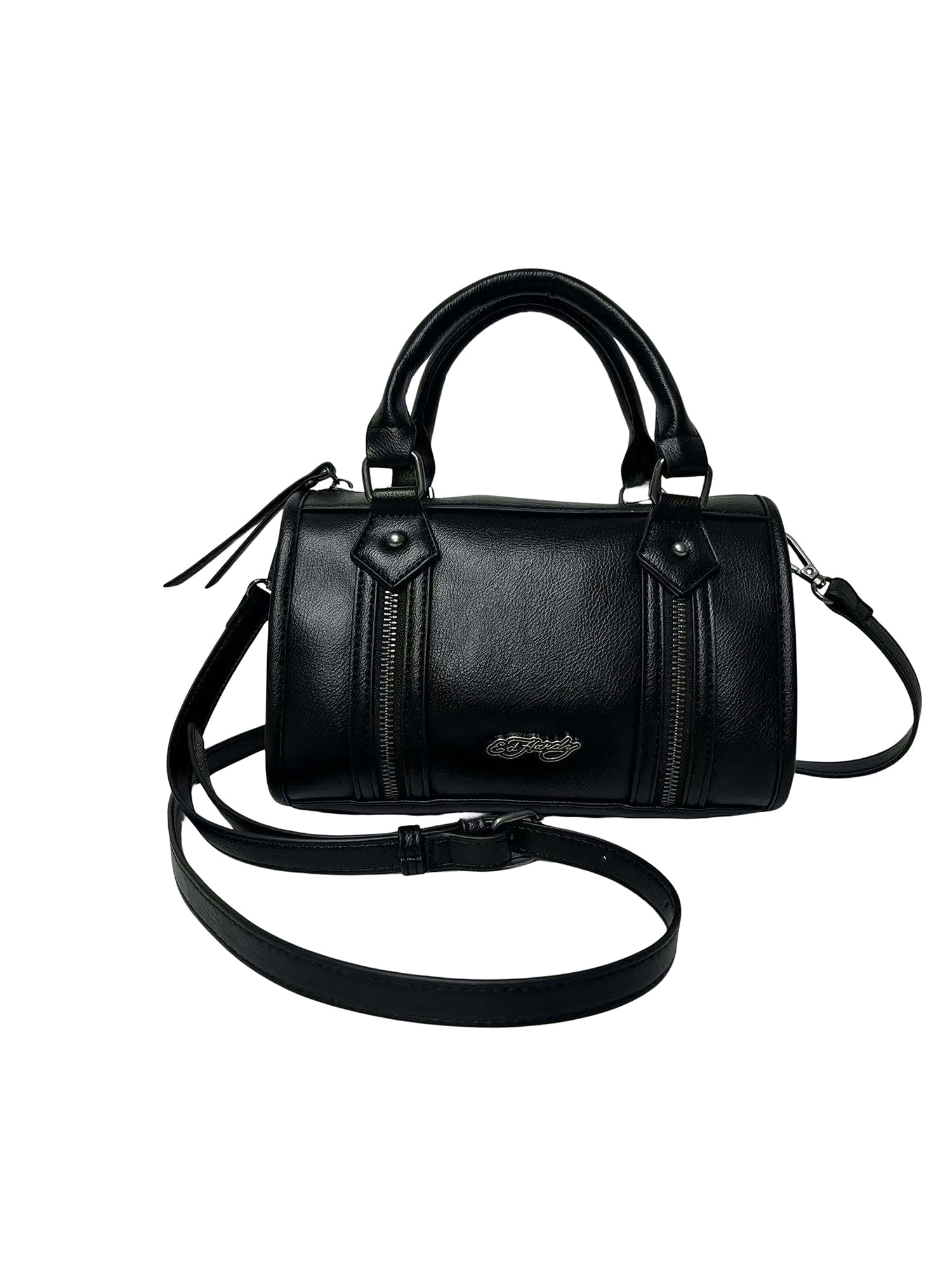 Ed Hardy Women's Merit Small Satchel Crossbody Bag, Black - Walmart.com