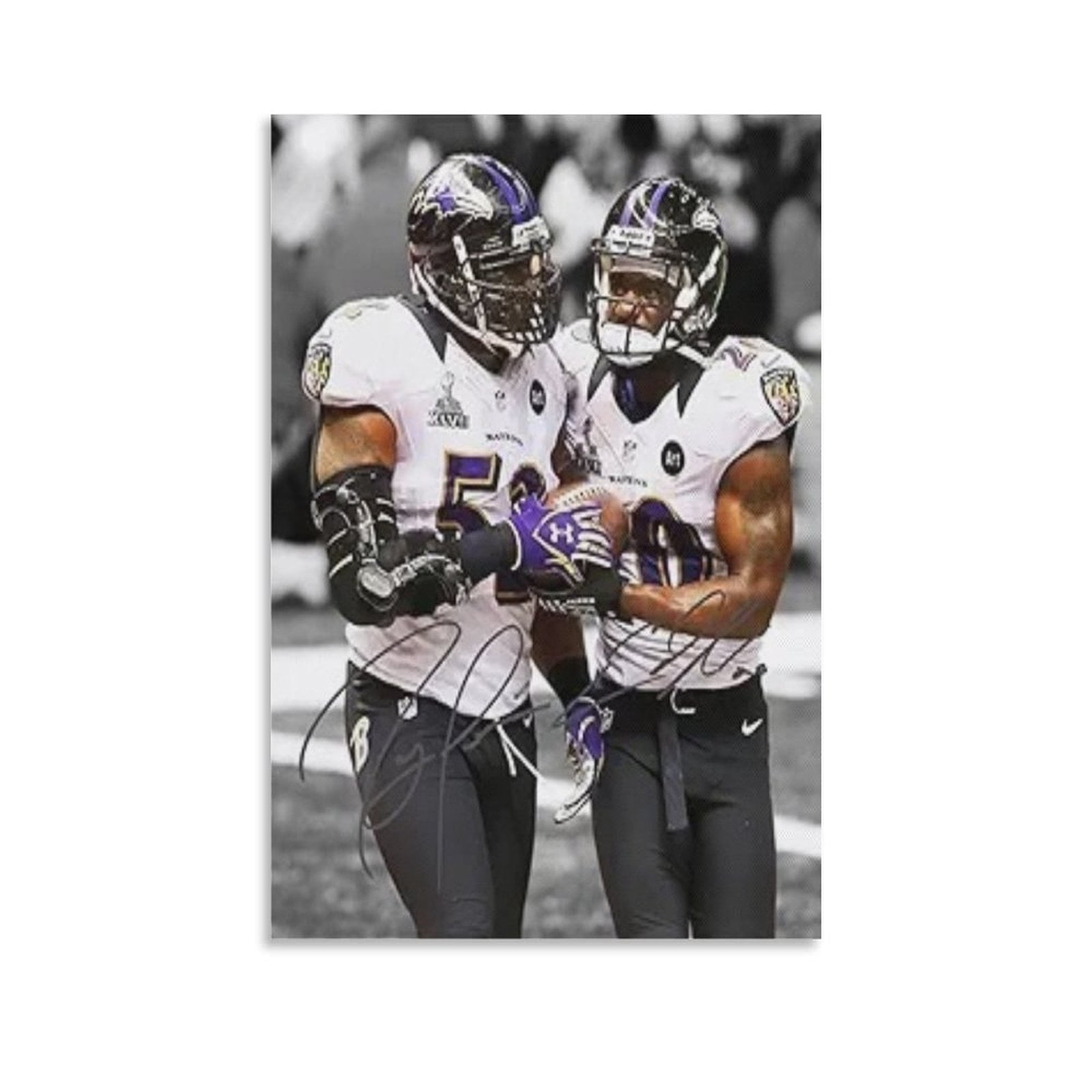 Ed Reed Ray Lewis Poster Canvas Poster Wall Art Picture Prints Hanging ...