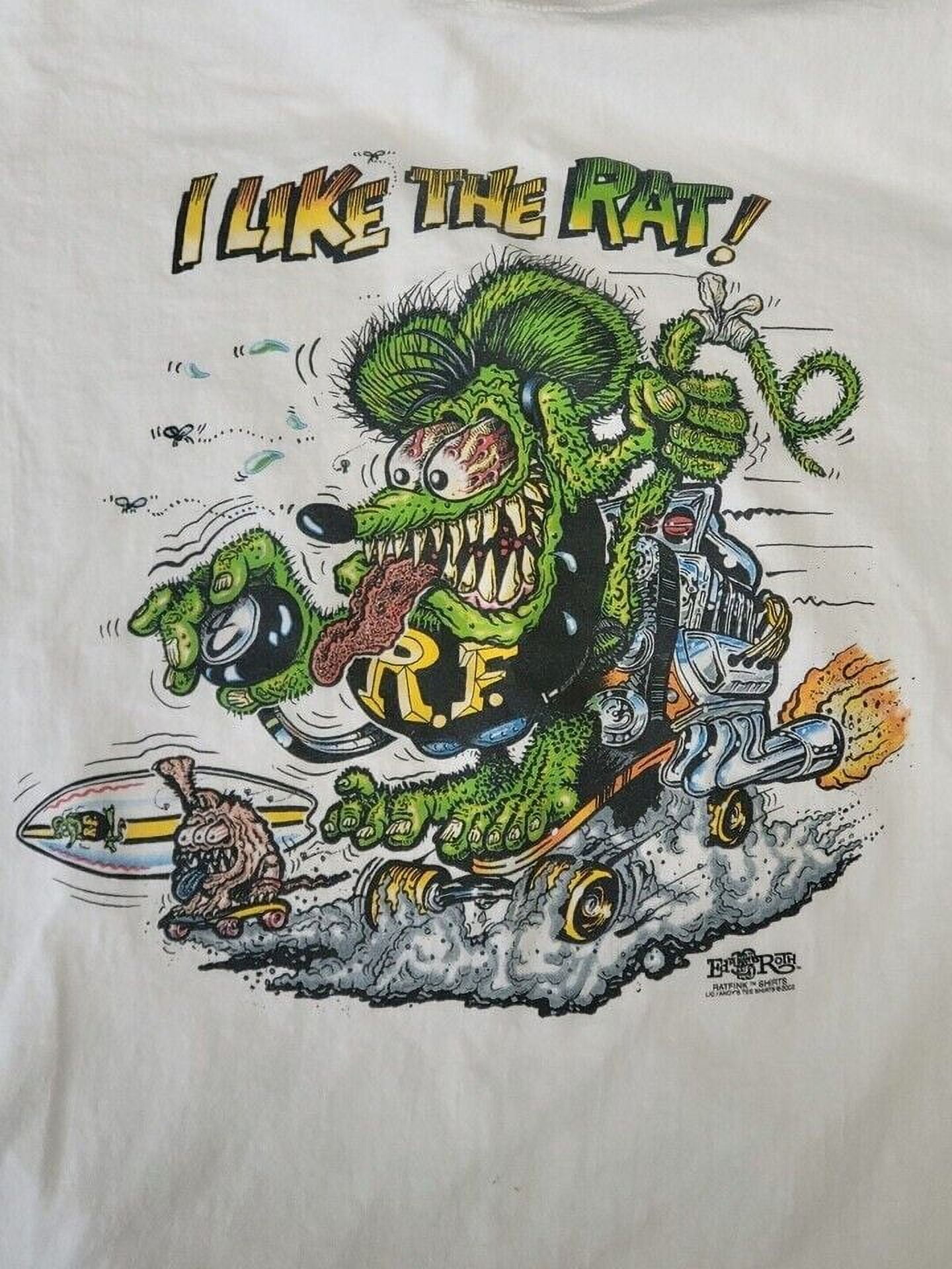 Ed Roth Rat Fink I Like The Rat Cotton Gift For Fan White S-2345XL T-shirt S365 - Walmart.com