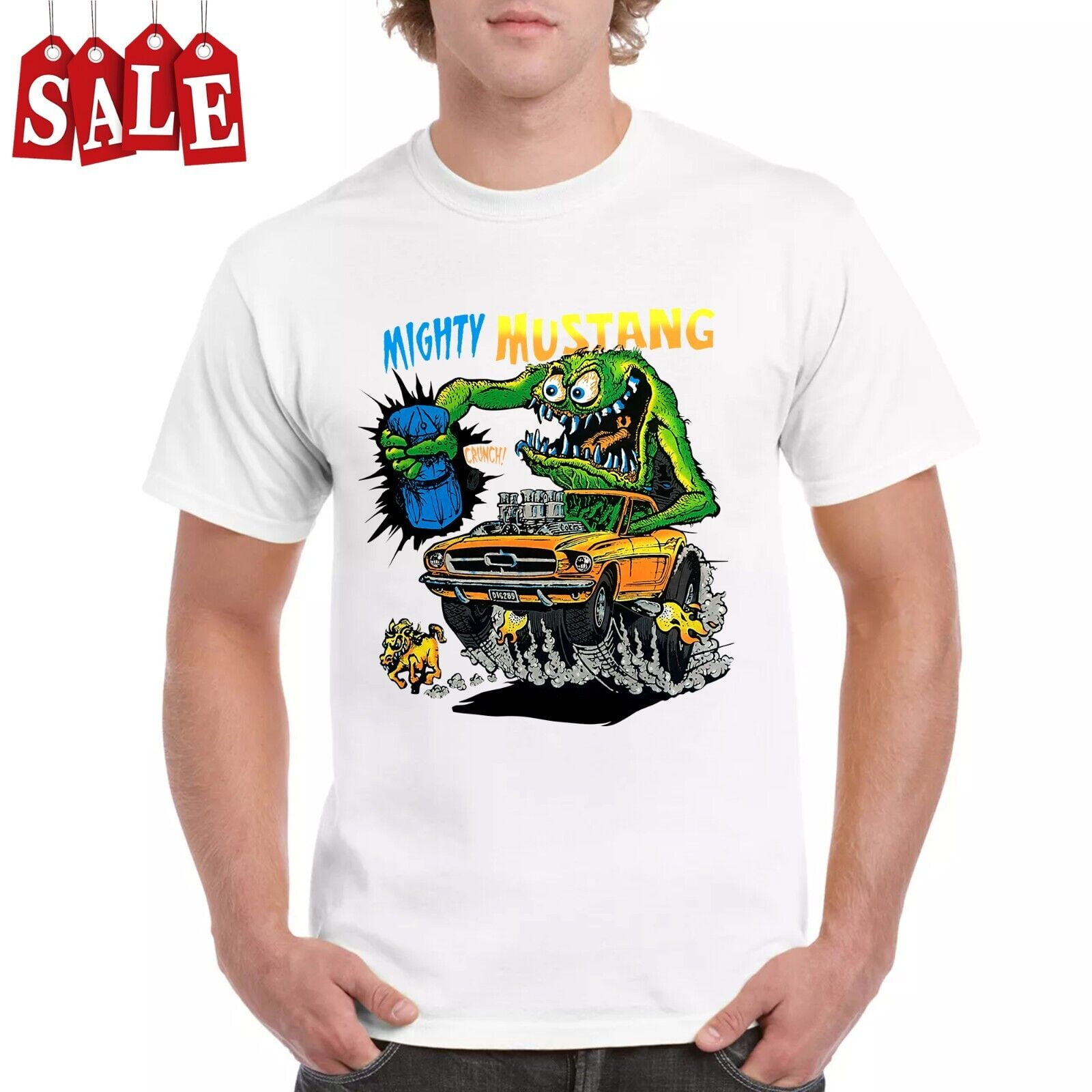 Ed Roth Rat Fink Original Mighty Mustang T Shirt Gift For Fan All-Size ...