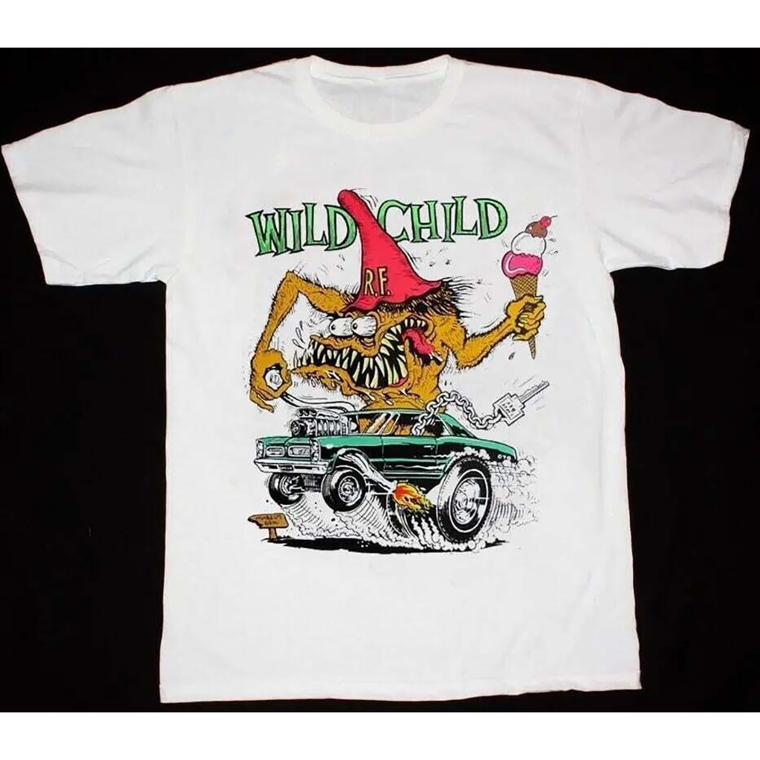 Ed Roth Rat Fink Wild Child 100% Cotton White - Walmart.com