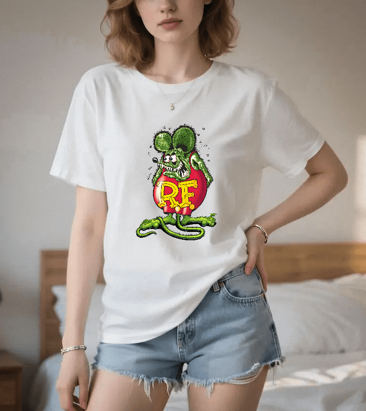 Ed Roth's Rat Fink Hot Rod Kustom Kulture Style Unisex Tee, for men ...