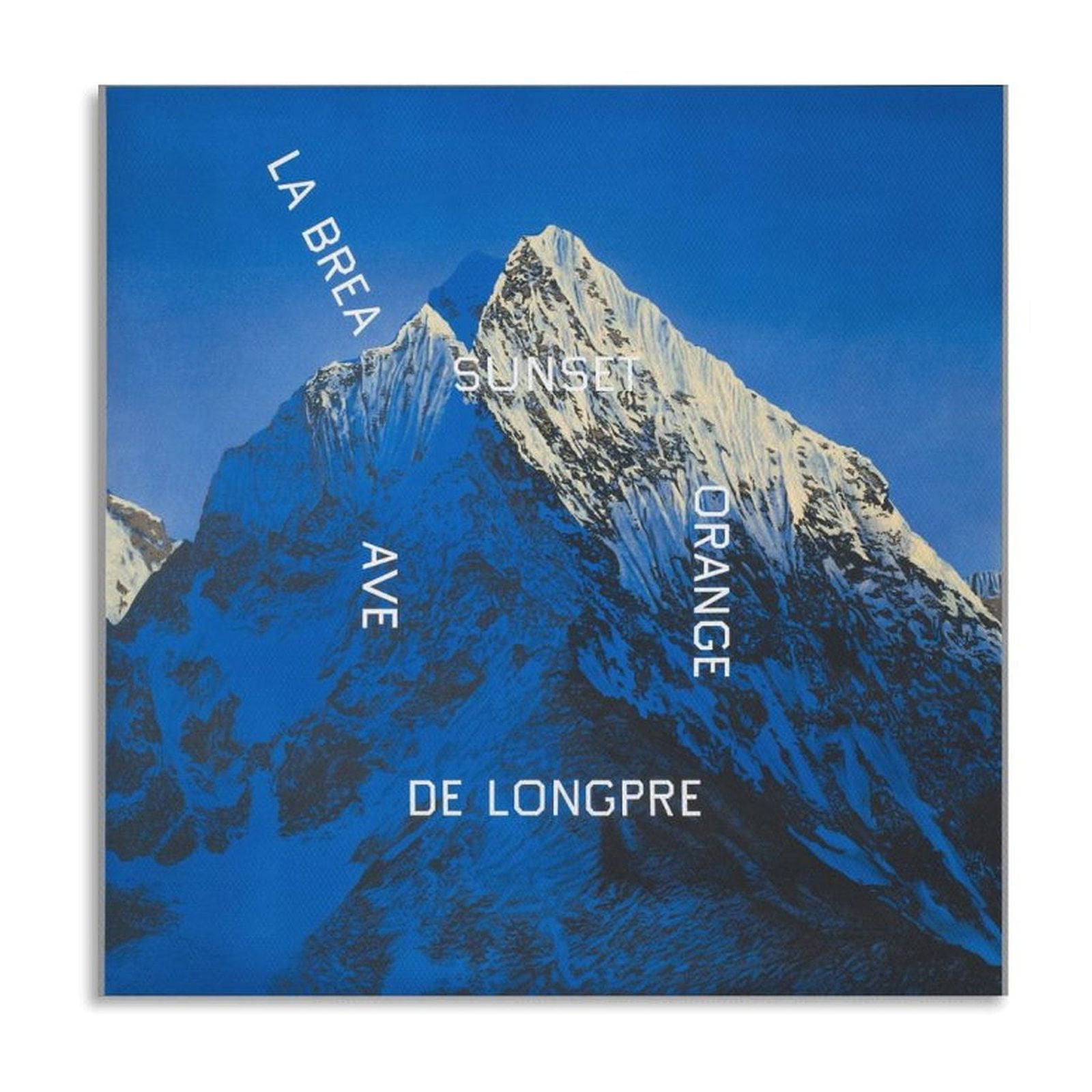 Ed Ruscha La Brea, Sunset, Orange, De Longpre Artworks Picture Print ...