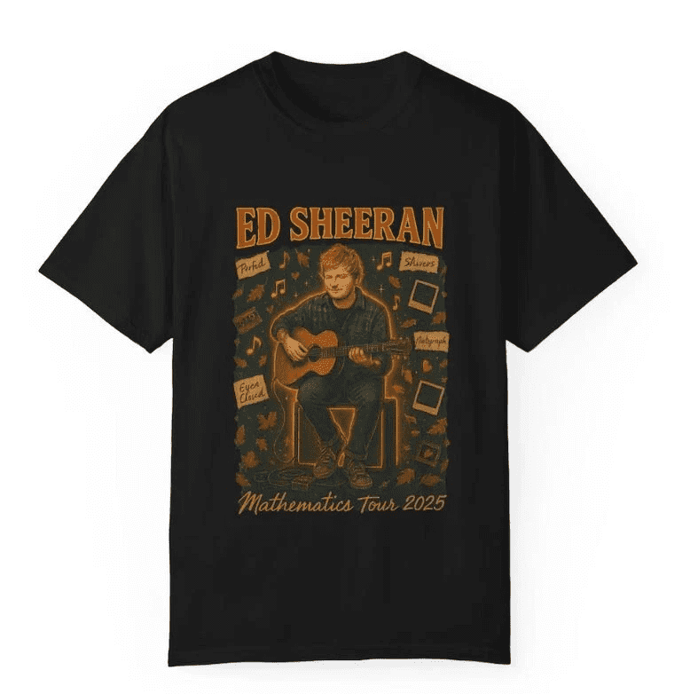 Ed! Sheeran! Mathematics Tour 2025 for fans men women - Walmart.com