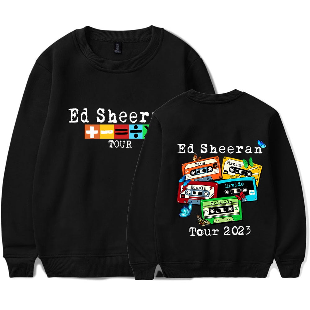 Ed Sheeran Merch Sportswear retro long sleeved casual round neck ...