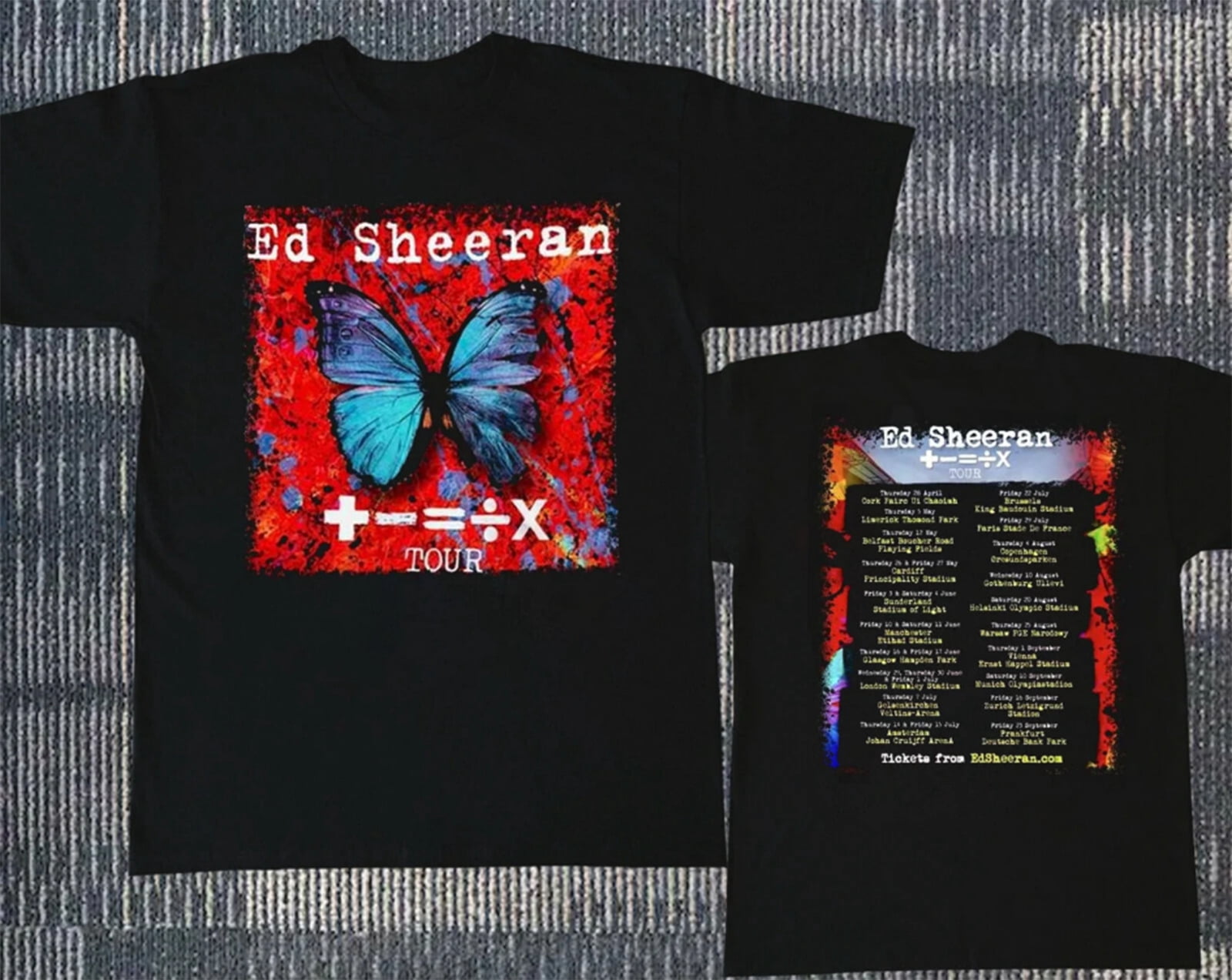 Ed Sheeran The Mathletics Concert Tour 2022 T-Shirt s-4xl NL2018 ...
