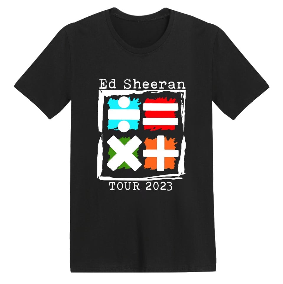 Ed Sheeran The Mathletics Tour Unisex Comfy Short Sleeve Casual Tee ...