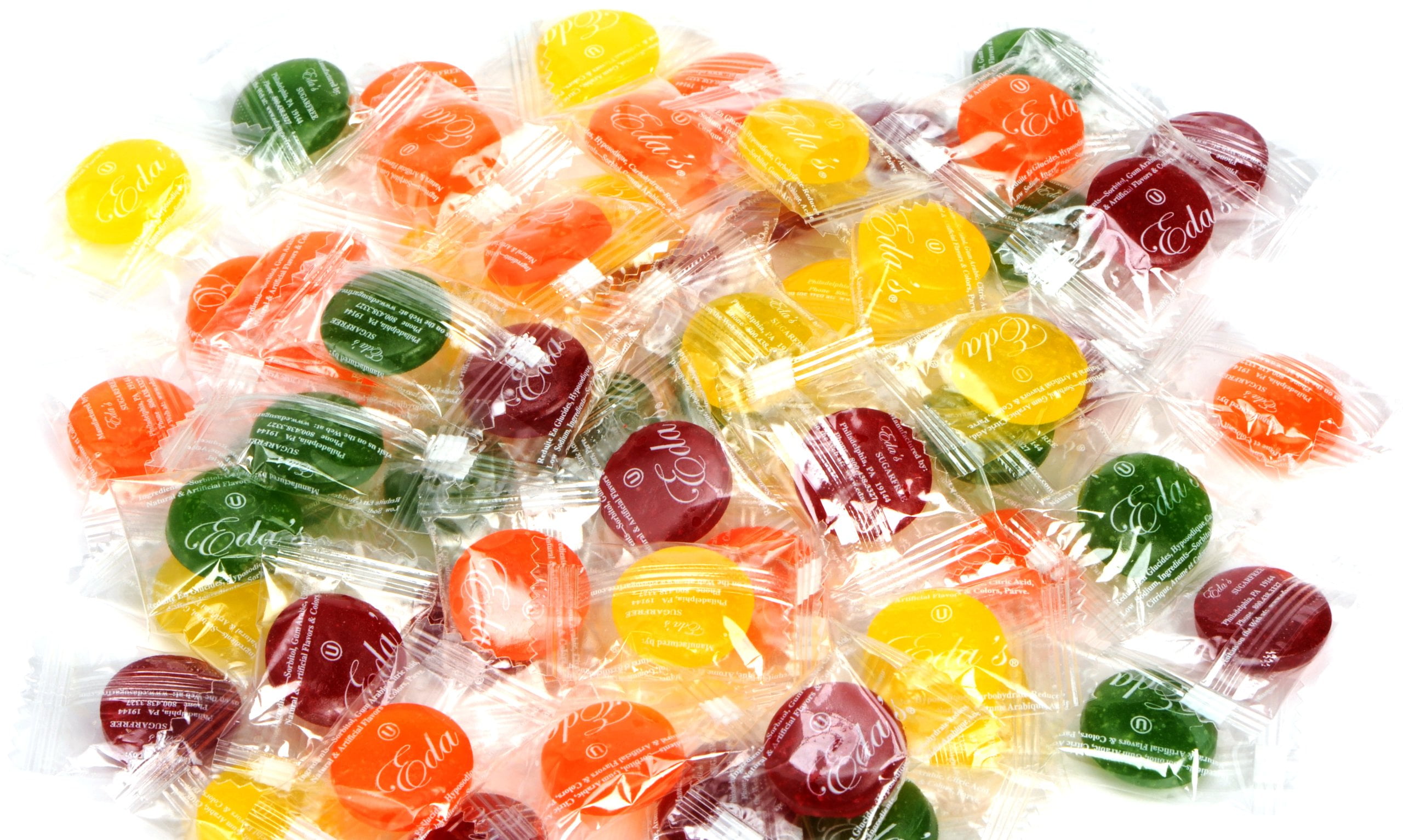 Eda's Sugar Free Sour AKF18 Mix Hard Candy, ONE POUND, individually ...