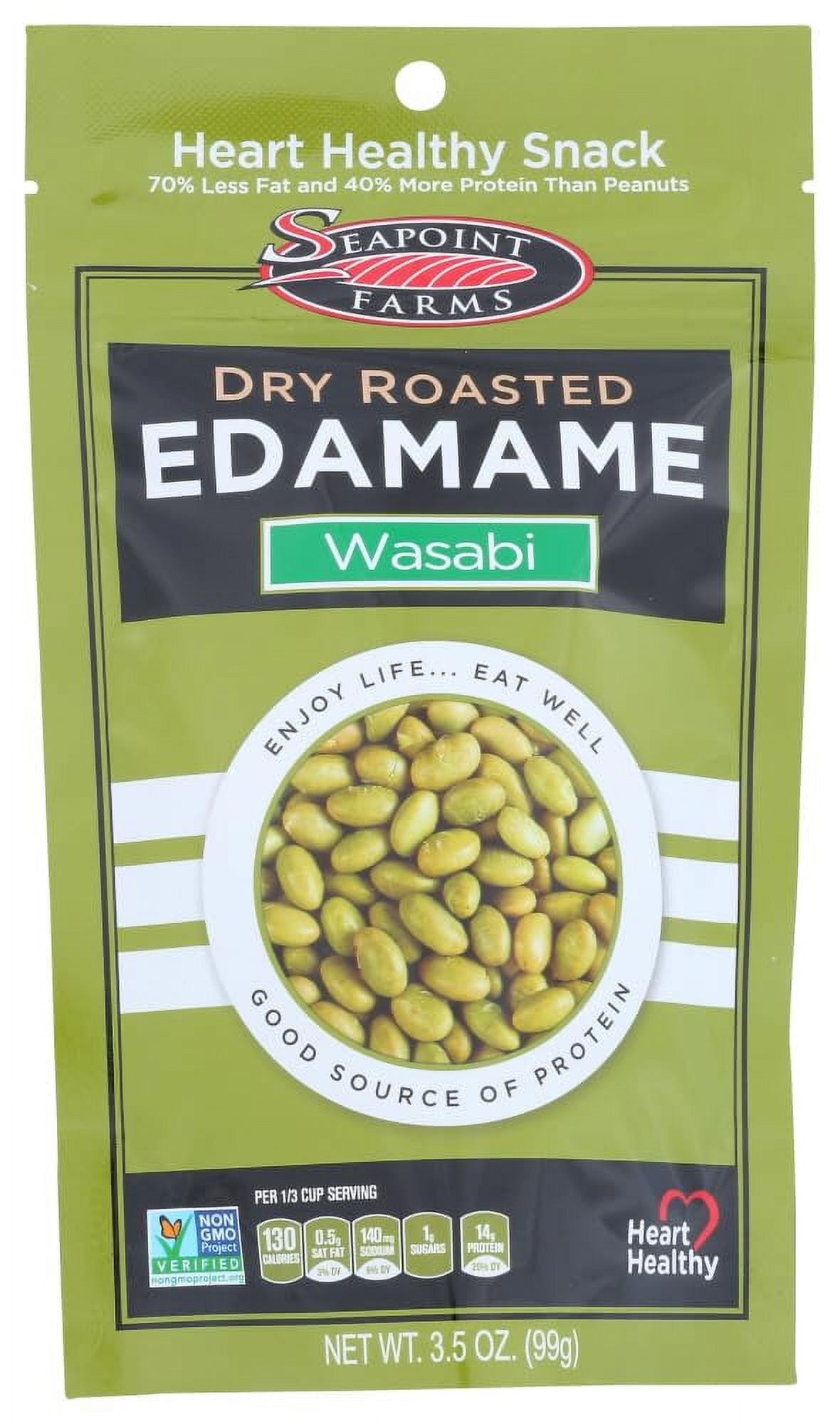 Edamame Dry Roasted Spicy Wasabi 3.5 oz.(pack of 2) - Walmart.com