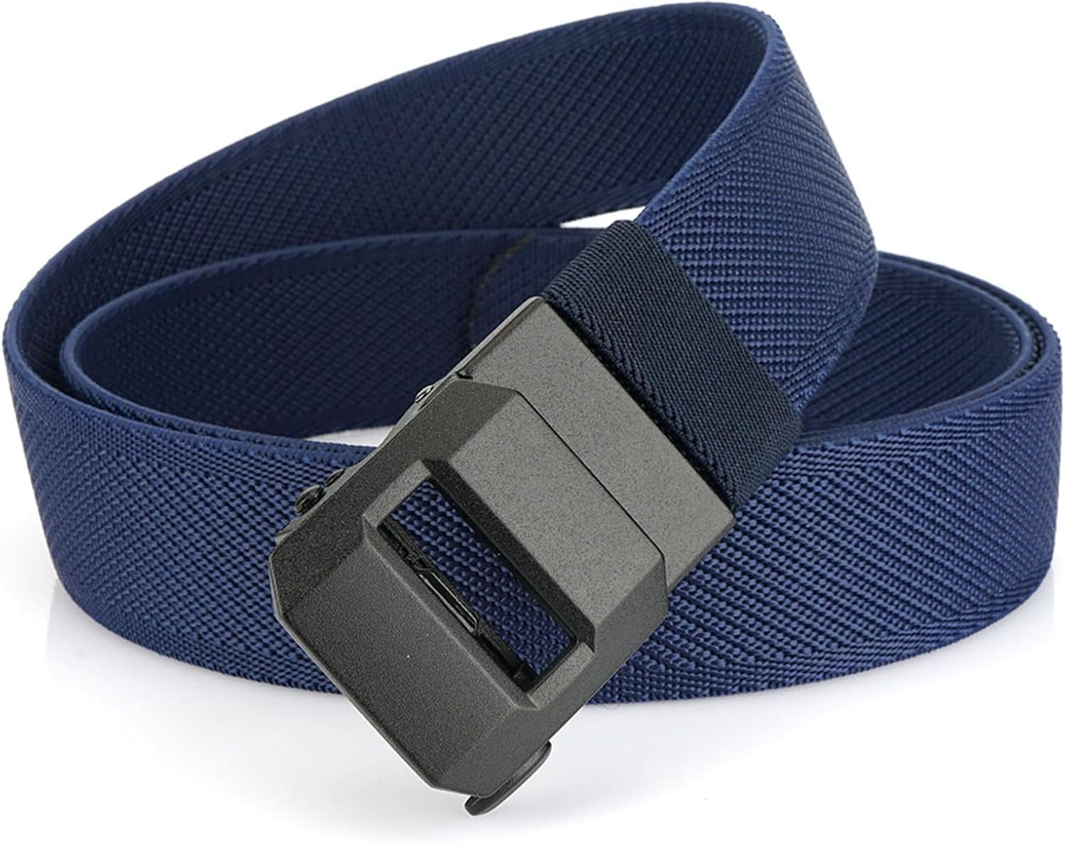 Edc Nylon Ratchet Belt, Adjustable Release Buckle Woven Waist Belt with ...