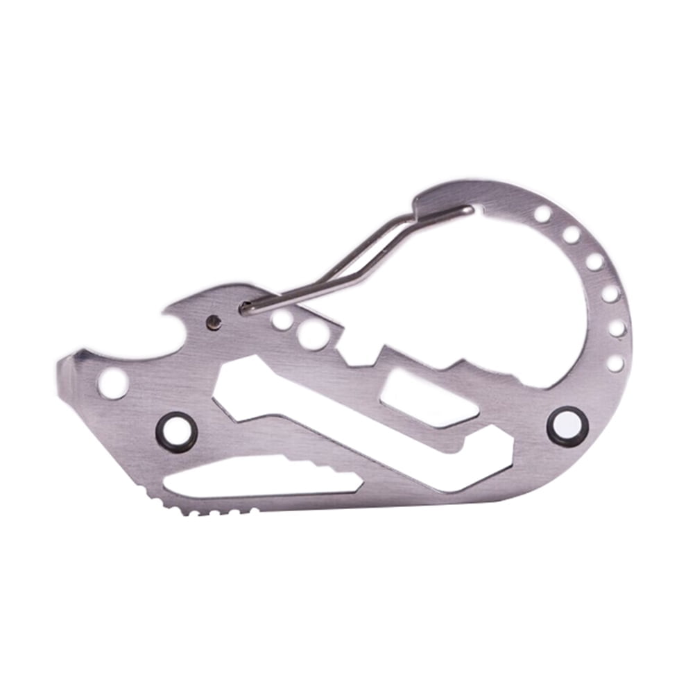 Edc Stainless Multi Tools Keychain Screwdriver Wrench Carabiner Pocket ...