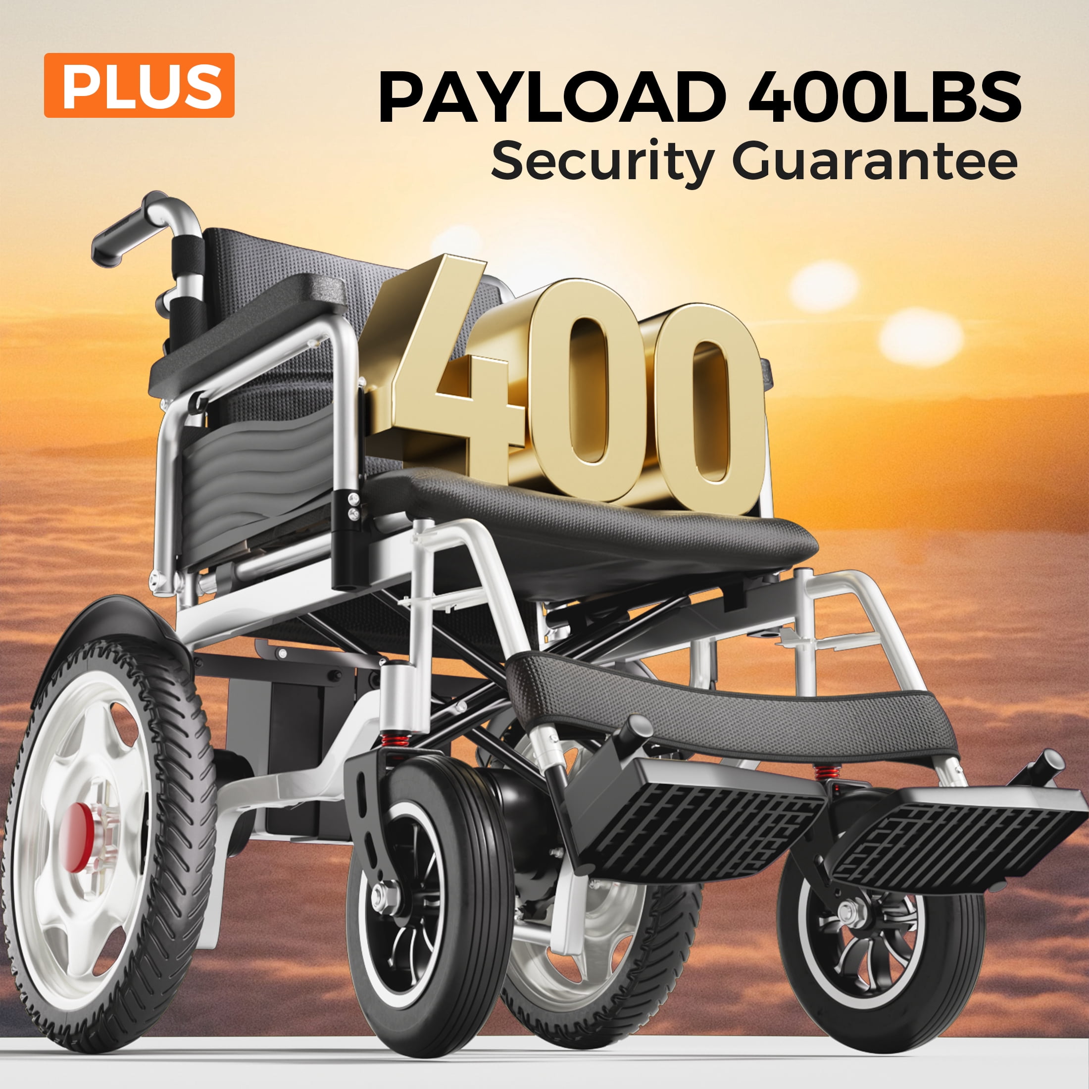 Edcsi Intelligent All Terrain Electric Wheelchair, Foldable Power ...